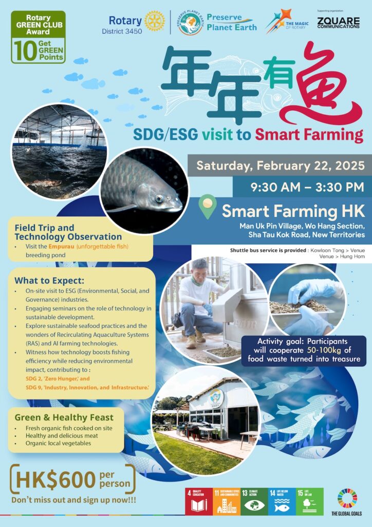 SDG/ESG visit to Smart Farming – Rotary GREEN Club Award